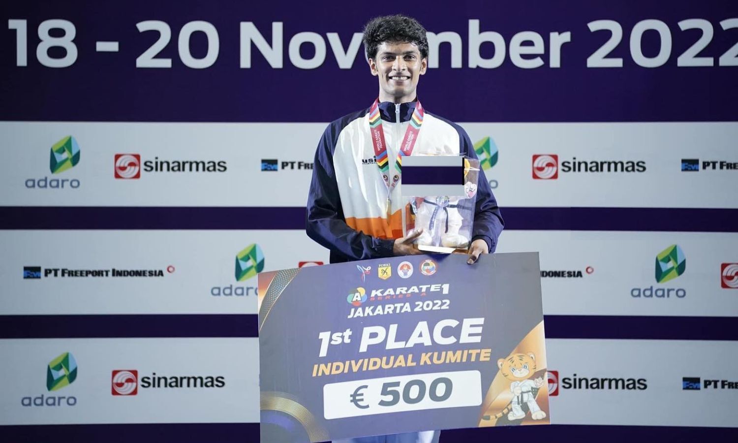 प्रणय शर्मा कराटे 1 सीरीज ए में स्वर्ण पदक जीतने वाले पहले भारतीय बने